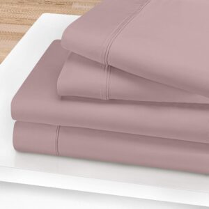 egyptian cotton sheet set - premium 1200-thread count egyptian cotton solid queen sheet set with 18” deep pocket - luxury high thread count sheet set, queen zephyr