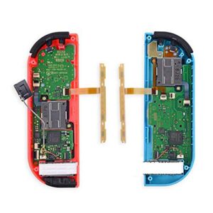 Onyehn 2 Pairs(SL+SR) Right and Left Flex CableButton Key L/R Flex Cable(40mm) Suit for Nitendo Switch NS/Switch OLED Joy Con Repair Part