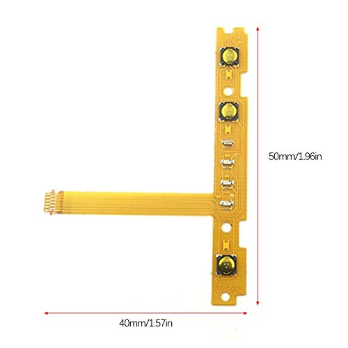 Onyehn 2 Pairs(SL+SR) Right and Left Flex CableButton Key L/R Flex Cable(40mm) Suit for Nitendo Switch NS/Switch OLED Joy Con Repair Part