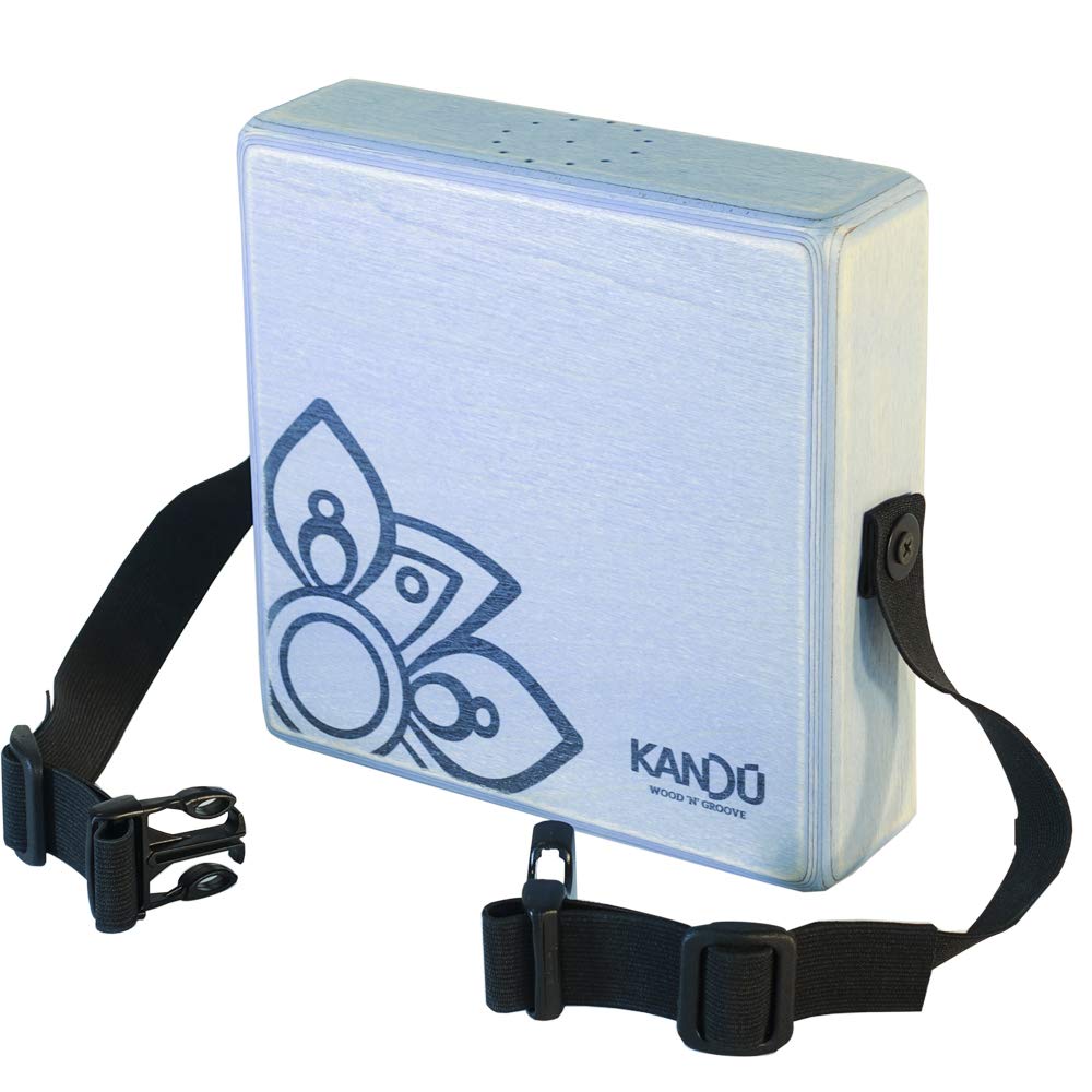 The Kandu Mashbox - is the first-ever wearable drum shaker,small Cajon designed to meet the needs of every percussionist-natural (Light Blue)