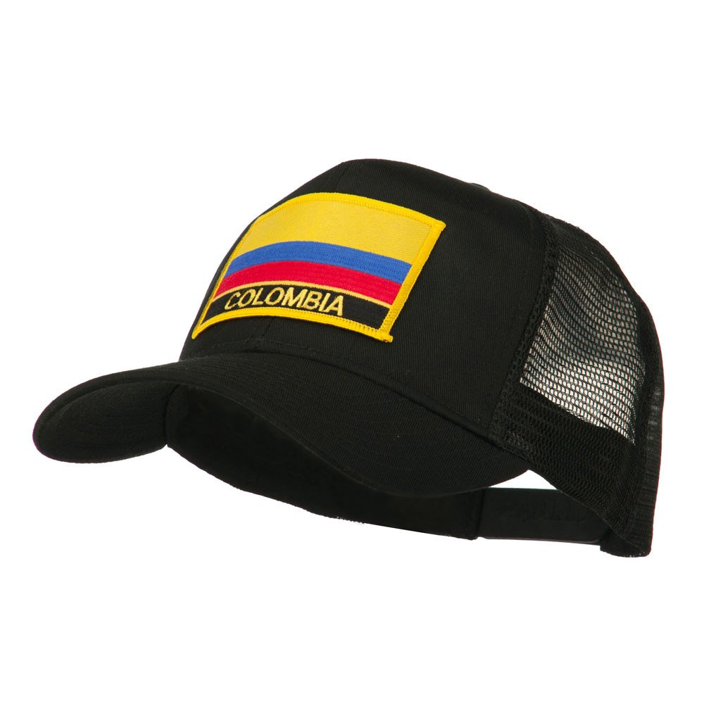 e4Hats.com South America Flag Letter Patched Mesh Cap - Colombia OSFM