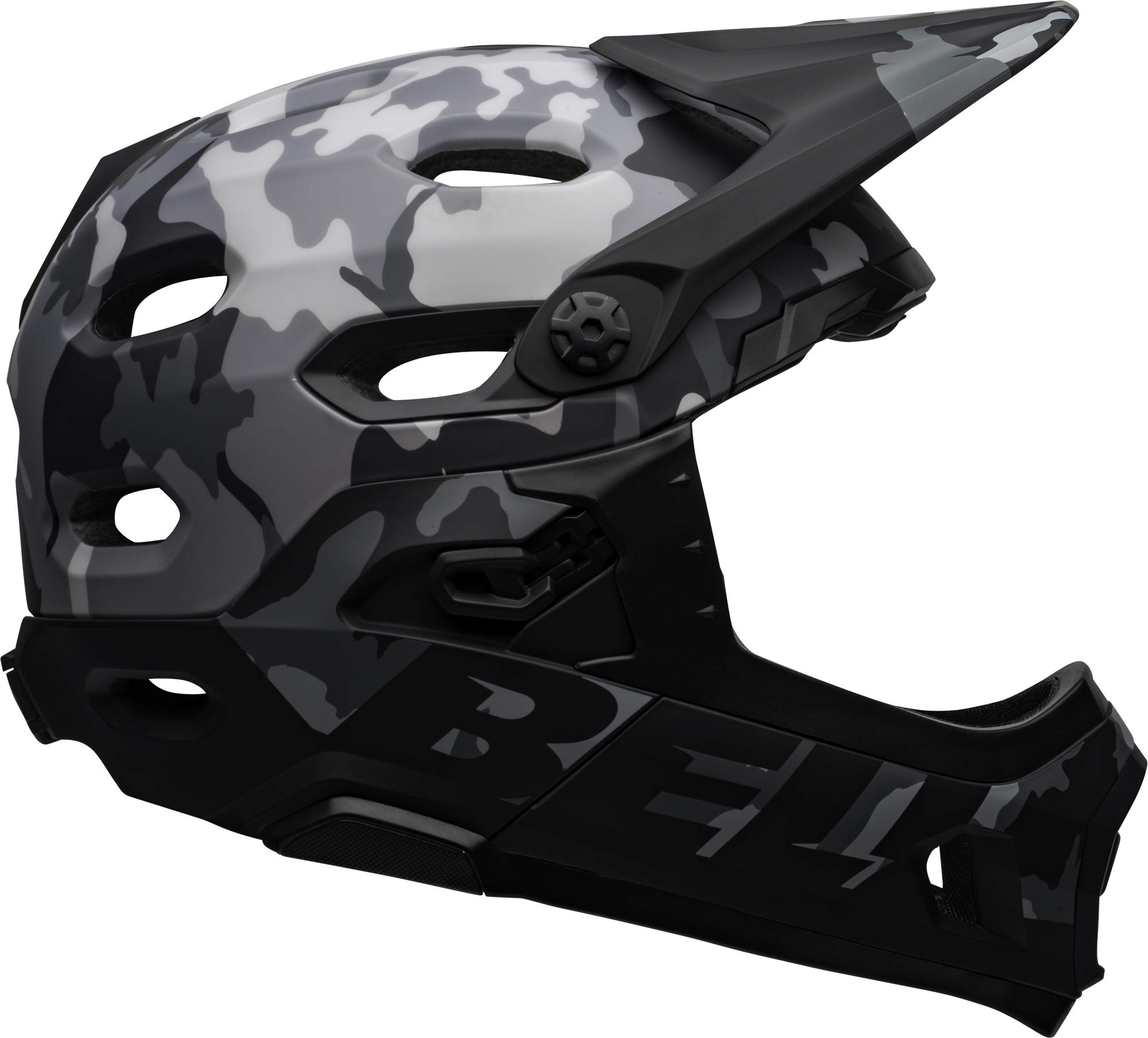 BELL Super DH MIPS Adult Mountain Bike Helmet - Matte/Gloss Black Camo (2022), Large (58-62 cm)