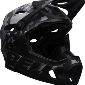 BELL Super DH MIPS Adult Mountain Bike Helmet - Matte/Gloss Black Camo (2022), Large (58-62 cm)