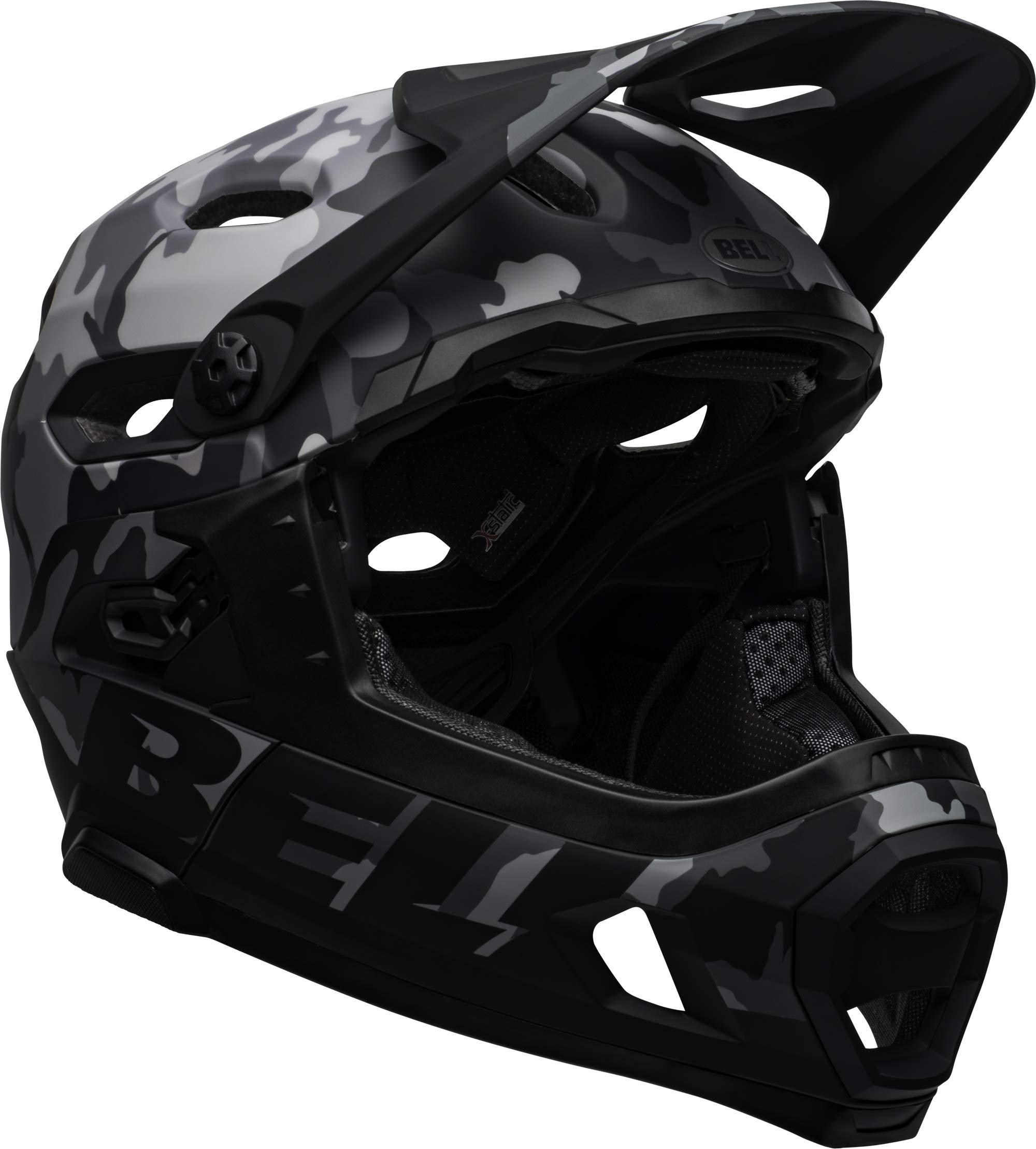 BELL Super DH MIPS Adult Mountain Bike Helmet - Matte/Gloss Black Camo (2022), Large (58-62 cm)