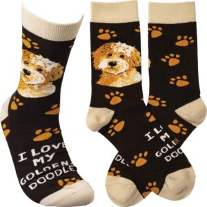 primitives by kathy socks - i love my goldendoodle