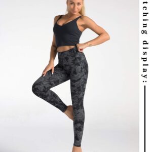 Dragon Fit Compression Yoga Pants Power Stretch Workout Leggings with High Waist Tummy Control