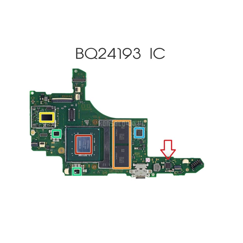 BQ24193 (BQ24193RGET) Battery Management Charging IC Chip Replacement for Nintendo Switch Motherboard