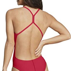 Speedo Women's Standard Swimsuit Piece Endurance The One Solid Team Colors, New Red, D38