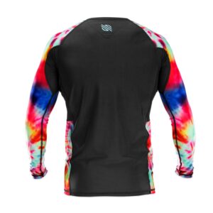 Sanabul Funk Strike Compression Long Sleeve Rash Guard | Stylish Training Shirt for MMA BJJ | Swim Surf Rash Guard for Men (Large, Classic Swirl)