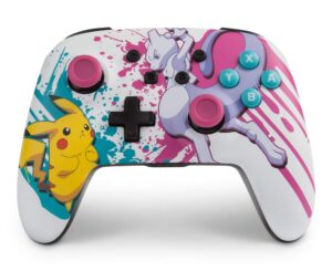 powera enhanced wireless controller for nintendo switch - pokemon battle