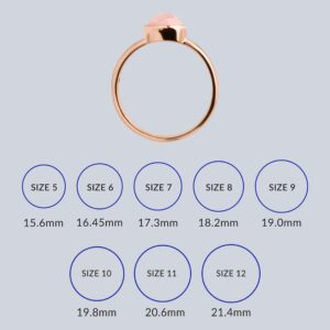 Silpada 'Karma Ring' in 18K Rose Gold-Plated Sterling Silver, Size 8, Size 8