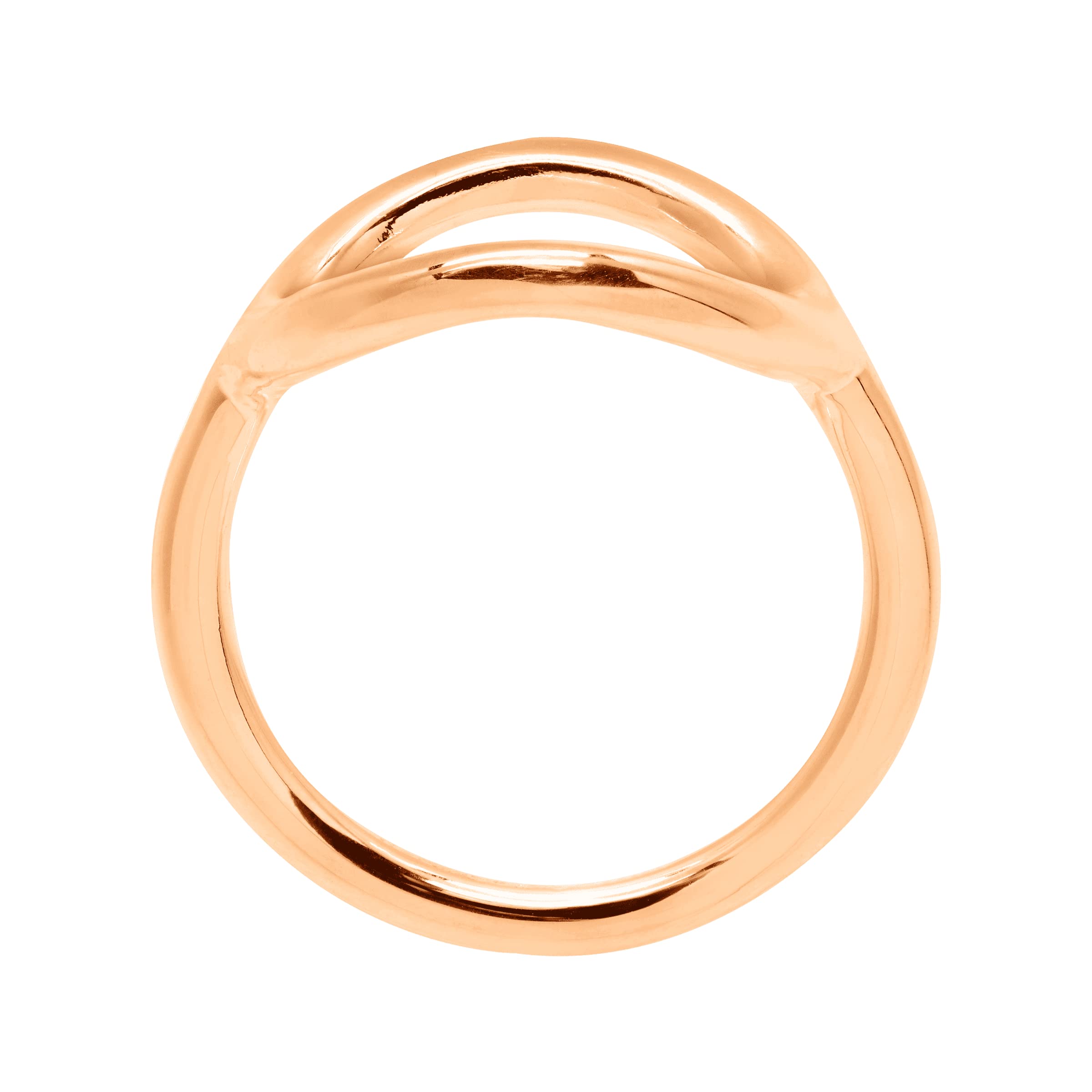 Silpada 'Karma Ring' in 18K Rose Gold-Plated Sterling Silver, Size 8, Size 8