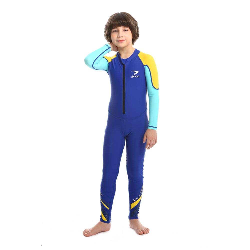 ZCCO Kids Swimsuit, Boys and Girls Full Sunsuit, UPF50+ Rash guard Wetsuit, Swimwear