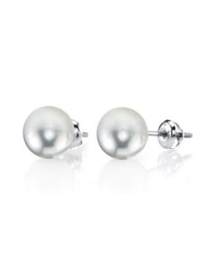 the pearl source 14k gold screwback 7mm aaaa quality round white freshwater cultured pearl stud earrings for women