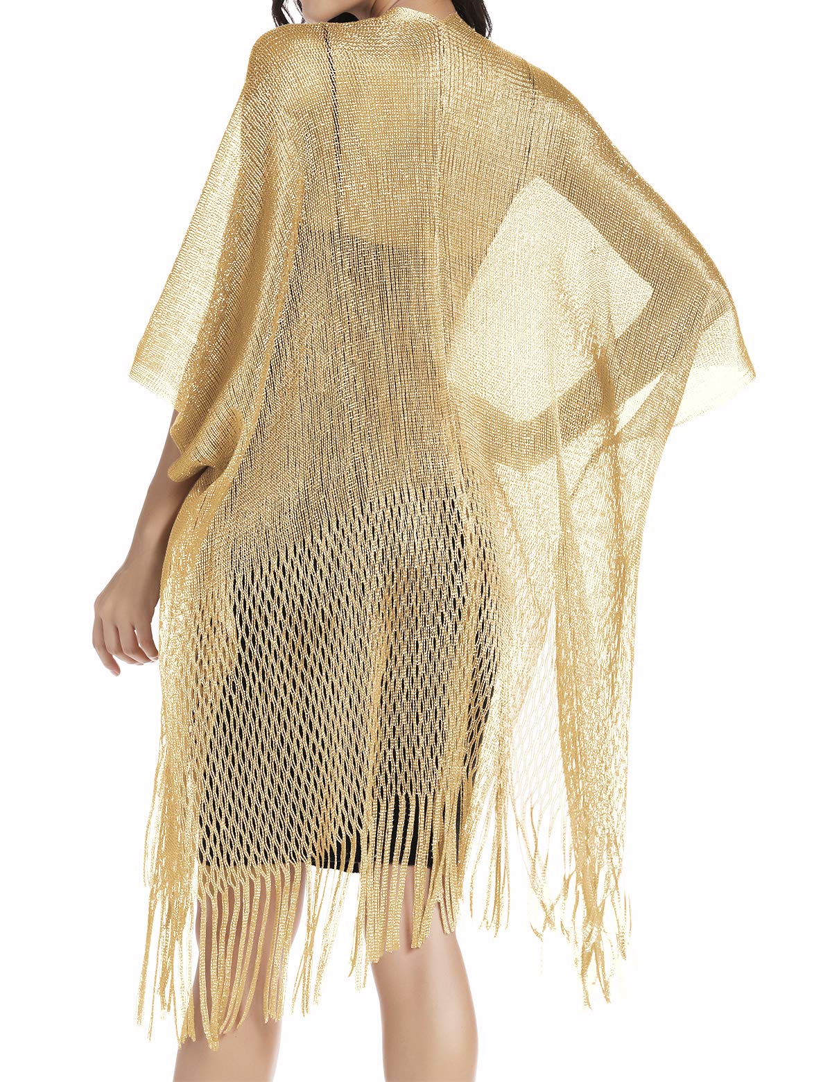 Rheane Gold Kimono Shawls and Wraps