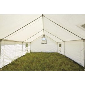 guide gear aluminum frame for large canvas wall tent, camping, hunting, outdoors, 12’ x 18’