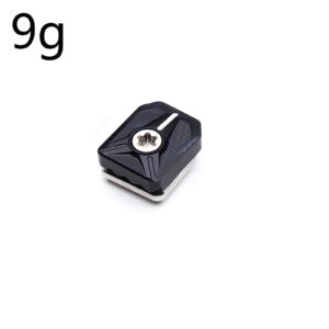 SHABIER One Piece 5g 7g 9g 11g 13g Red/Black Optional Golf Slide Movable Weights for Taylormade M1 M2 Driver (1X 9g Black Weight)