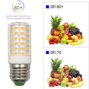 E26 LED Light Bulbs 10W (100W Halogen Equivalent) E26/E27 Medium Socket Base Warm White 3000K LED Corn Light for Ceiling Fan Chandelier Pendant Light,66 LED 5730 SMD,Not Dimmable,Pack of 3