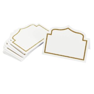 celebrate it table name tent place cards, gold glitter