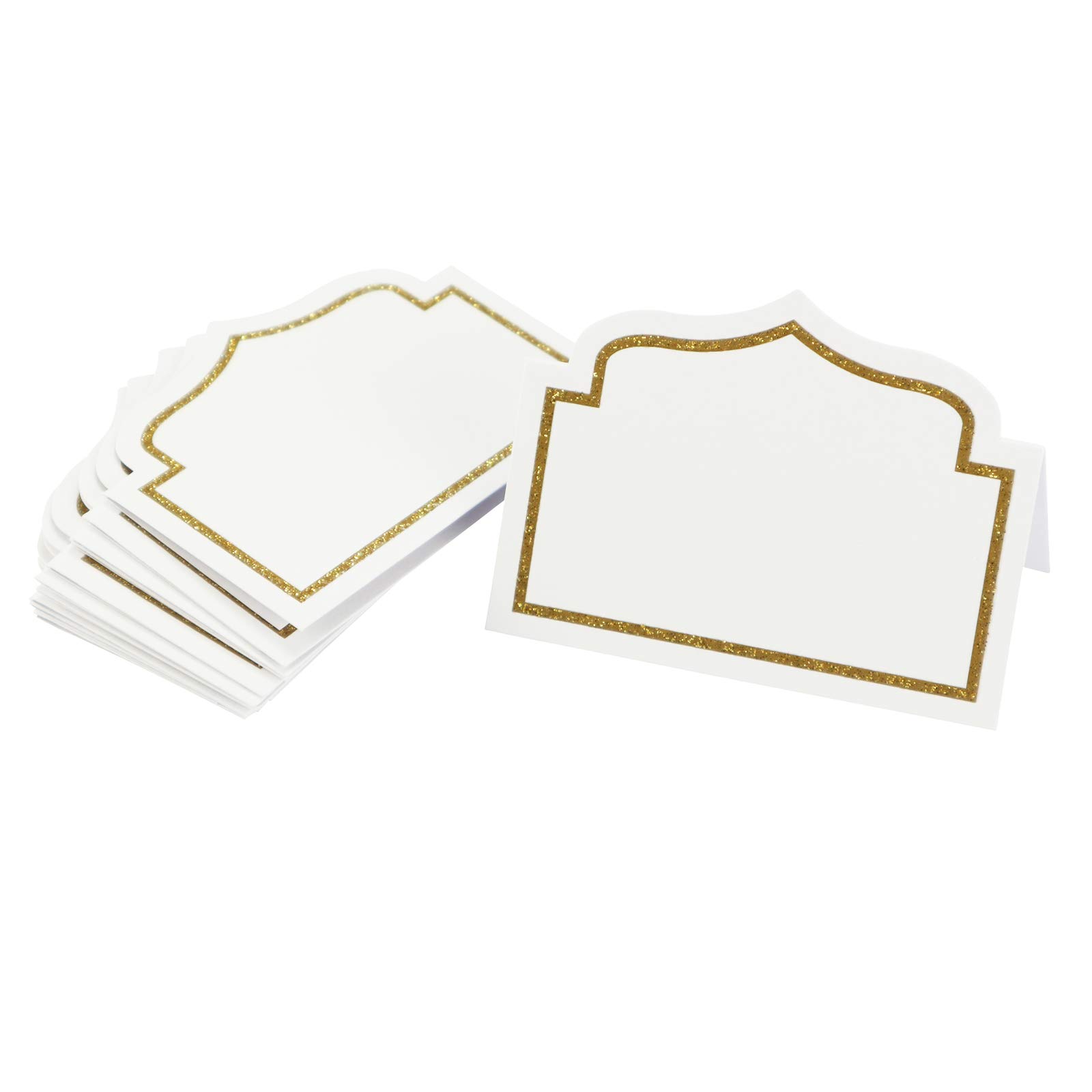 Celebrate It Table Name Tent Place Cards, Gold Glitter