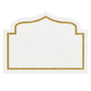 Celebrate It Table Name Tent Place Cards, Gold Glitter