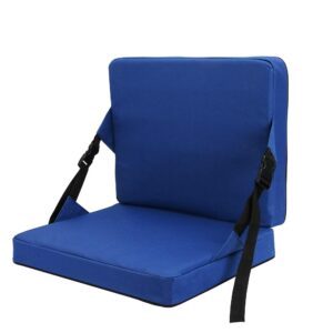 KIMI HOUSE Indoor & Outdoor Folding Chair Cushion, Foldable Portable Stadium Seat,Chair Cushion for Sports Events, Outing, Travelling，Hiking, Fishing