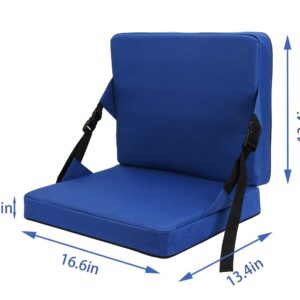 KIMI HOUSE Indoor & Outdoor Folding Chair Cushion, Foldable Portable Stadium Seat,Chair Cushion for Sports Events, Outing, Travelling，Hiking, Fishing