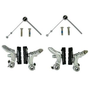 tektro oryx 992ag cyclocross cantilever bike brake set, front and rear, silver, mh1812