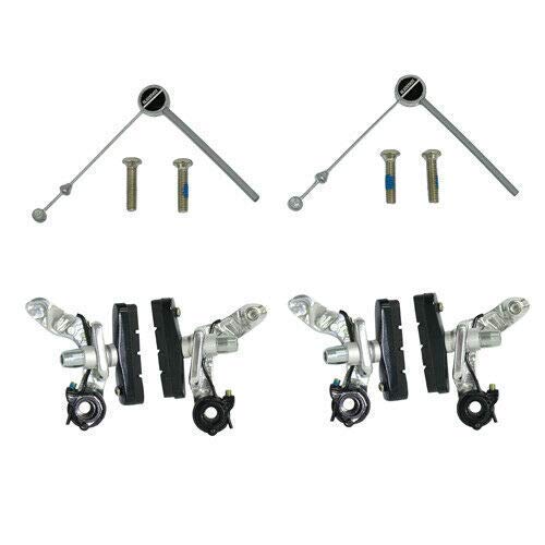 TEKTRO Oryx 992AG Cyclocross Cantilever Bike Brake Set, Front and Rear, Silver, MH1812