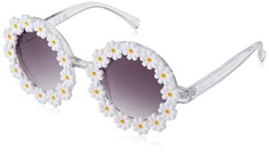 circus ny by sam edelman women's cc346 daisy flower round sunglasses with uv400 protection - trendy gifts for her, 49mm