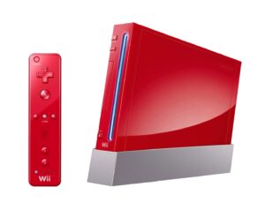 nintendo wii console (red) (renewed)