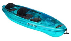 pelican - river gorge 130x tandem kayak - sit-on-top - recreational 2 person kayak - 13 ft