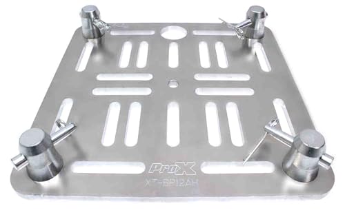 ProX XT-BP12AH 12" Aluminum 8mm Slotted Holes Truss Top Plate for F34 F32 F31 Conical Square Truss with Twist Locks and Connectors