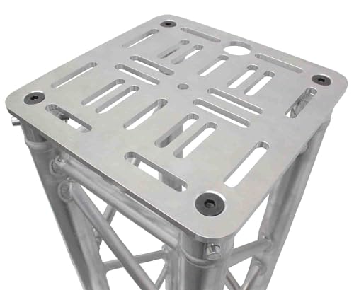 ProX XT-BP12AH 12" Aluminum 8mm Slotted Holes Truss Top Plate for F34 F32 F31 Conical Square Truss with Twist Locks and Connectors