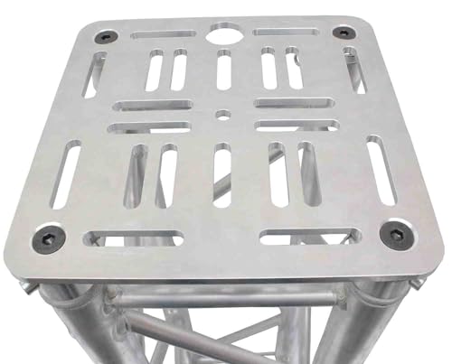 ProX XT-BP12AH 12" Aluminum 8mm Slotted Holes Truss Top Plate for F34 F32 F31 Conical Square Truss with Twist Locks and Connectors