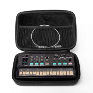 analog cases korg volca case - custom-fitted compact glide case for travel