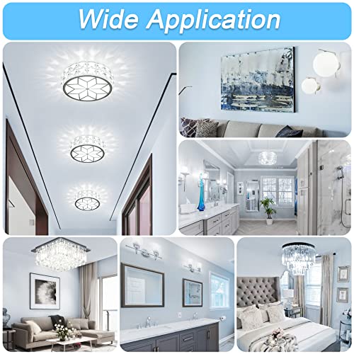 comzler G9 LED Bulb Bi Pin Base G9 6W LED Bulbs Daylight White 6000K, G9 Light Bulbs for Chandelier, Ceramic Base, 60W Halogen Equivalent, Non-dimmable, 600LM, Pack of 6