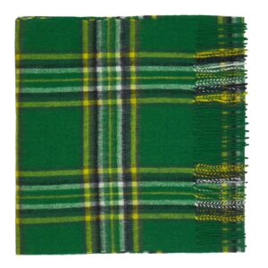 oxfords cashmere 100% lambswool tartan scarf by shepherds land (medium, irish national)