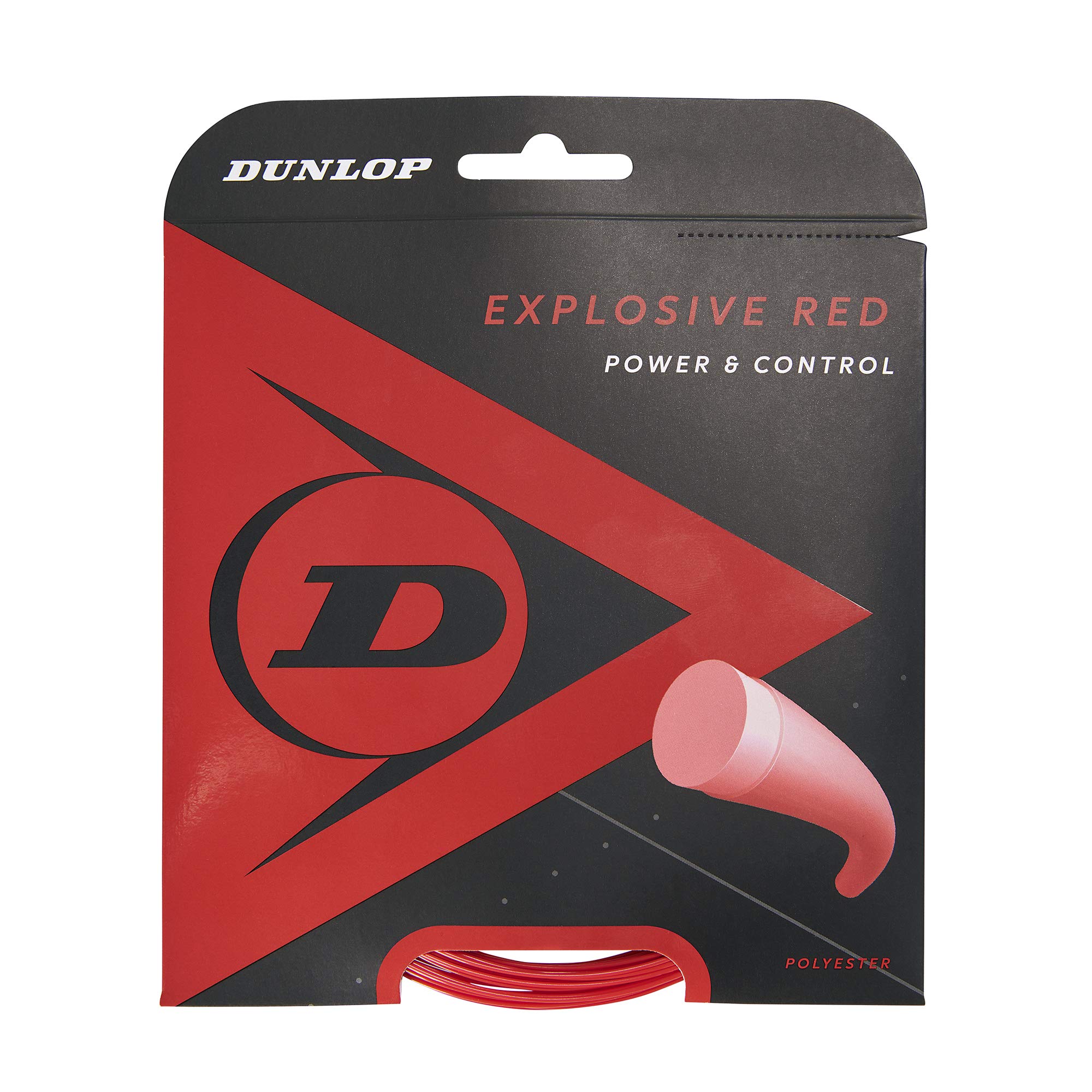 Dunlop Sports Explosive Red 17G Tennis String, 1 Set