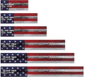 white water archery non-laminated american flag don't tread on me gadsden arrow wraps 15pc choose length width (7.75)