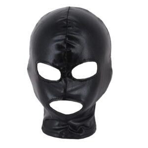 vimoisa metallic cycling face neck mask hat ultra balaclava hood(black)