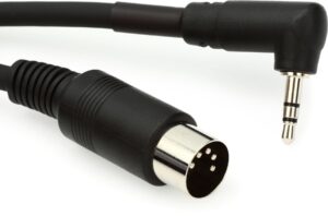 boss bmidi-5-35 type a 3.5mm trs to male 5-pin din midi cable - 5 foot