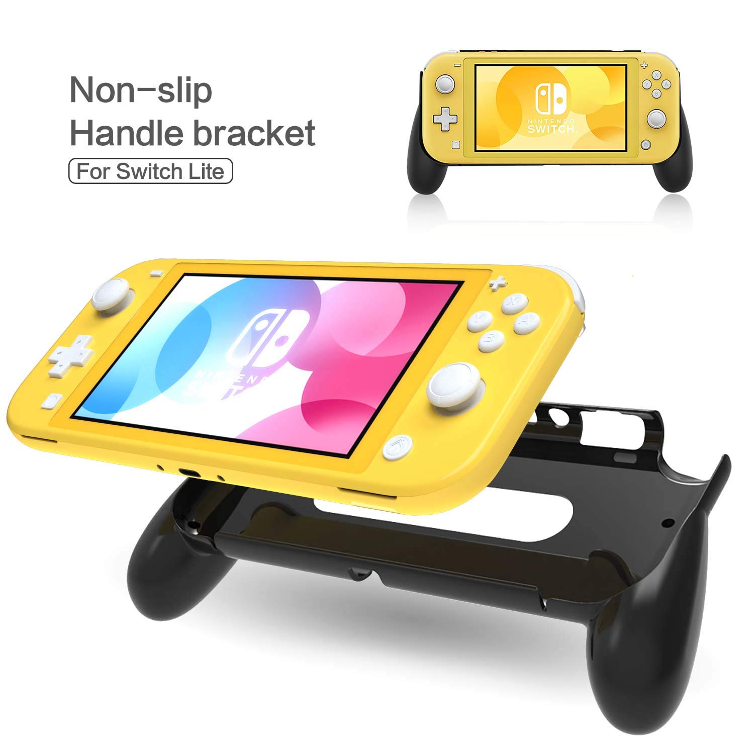 HEATFUN Grip for Nintendo Switch Lite, Comfortable and Ergonomic Switch Lite Grip - Accessories for Nintendo Switch Lite