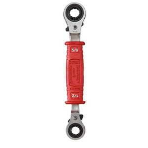 MILWAUKEE Linemanâ€s 4-in-1 Insulated Ratcheting Box Wrench 48-22-9212