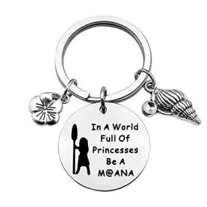 ensianth in a world full of princesses be a m@ana keychain moana keychain funny moana gift (moana keychain)