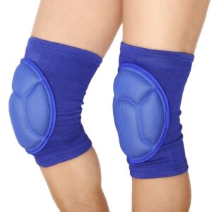 purfun 1 pair thick sponge knee pads sleeves guard collision avoidance sport protective kneepad antislip skate soccer football volleyball basketball cycling knee brace support for men women