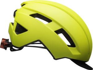 bell daily mips led adult commuter bike helmet - matte hi-viz (discontinued), universal women's (50-57 cm)