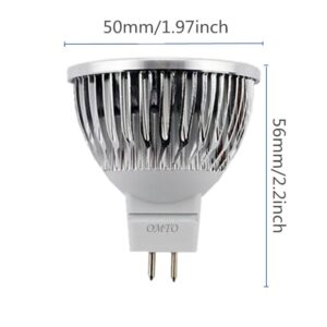 OMTO MR16/GU5.3 12V 4W LED Bulbs 40W Halogen Bulb Equivalent Spotlight Bulb for Landscape light Office Home Improvement (Warm White 3000K, 10pcs)