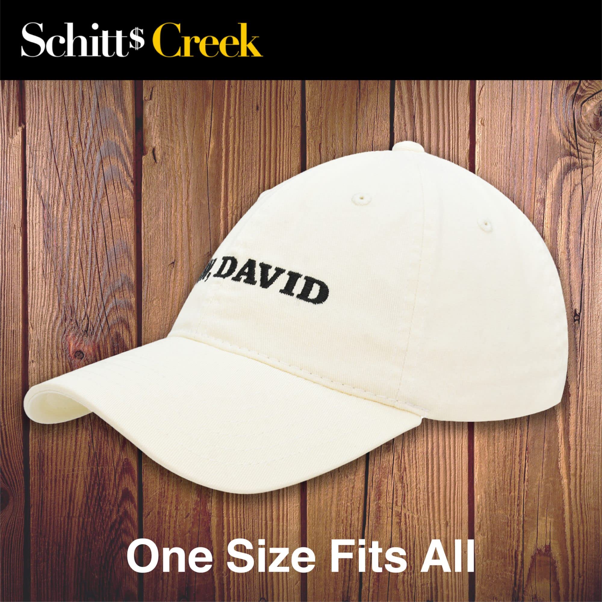 Schitt's Creek Ew, David Cotton Adjustable Dad Hat, Beige, One Size