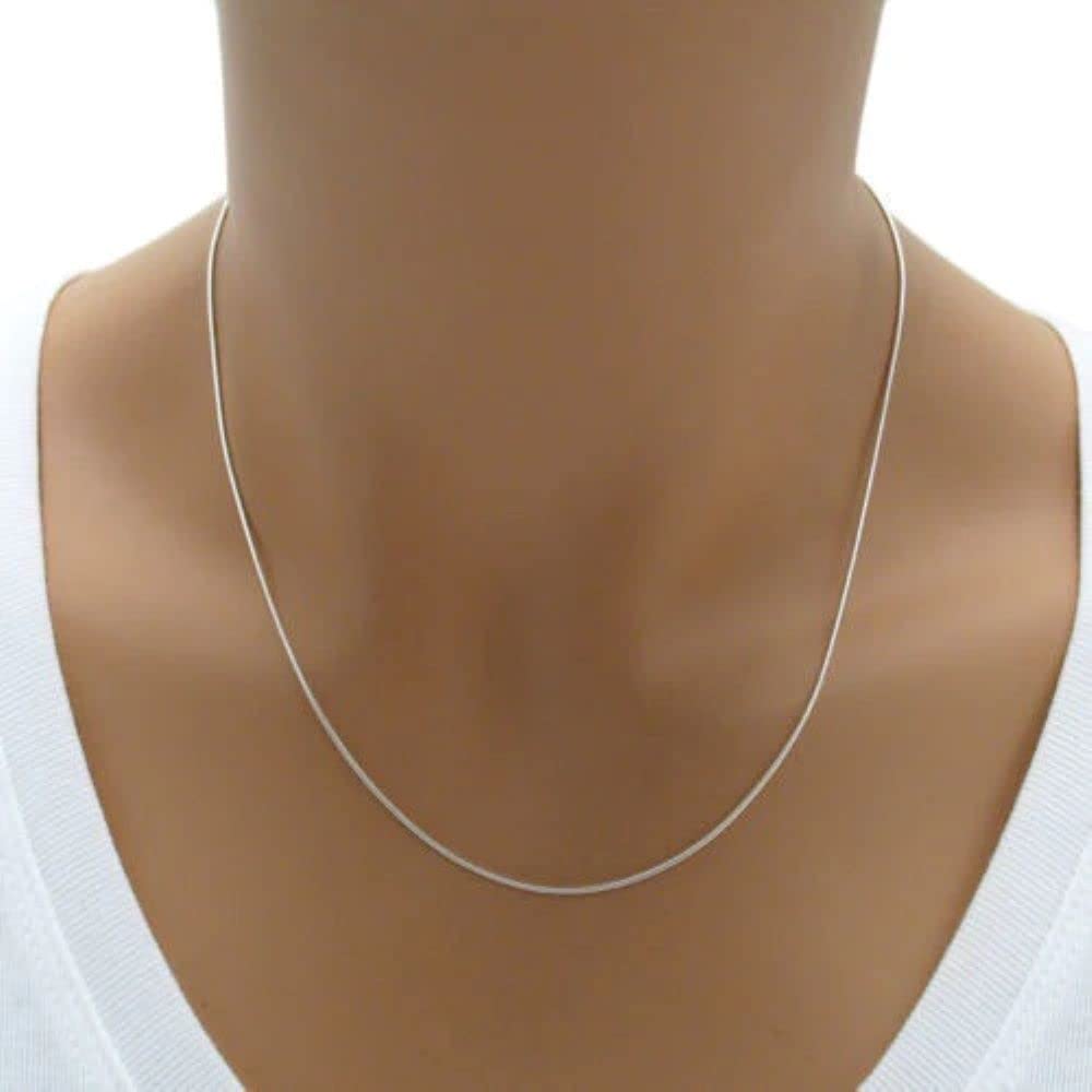 ARGENTO REALE 925 sterling silver necklace 1MM- 2MM Round Snake Chain Necklace- Solid Sterling Silver Chain For Pendants, Flexible 925 Snake Chain, 16-30 Lobster Clasp Silver necklace Made in Italy